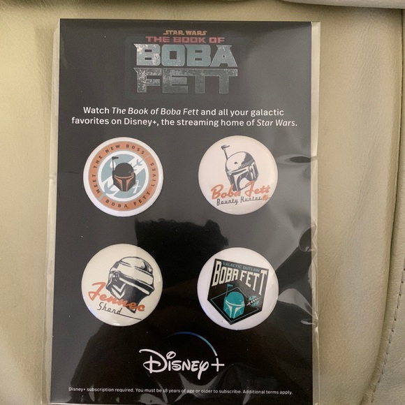Star Wars | Accessories | Disney Star Wars Book Of Boba Fett Button ...